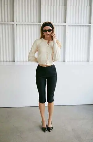 Astr The Label Cardin Tailored Capri Pants