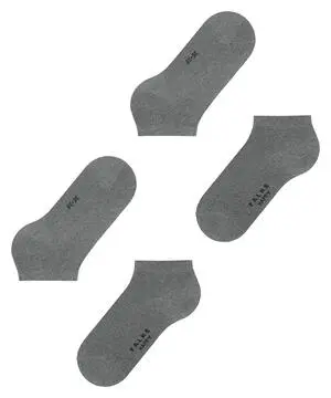 Falke Happy 2-pack Ankle Socks - Grey