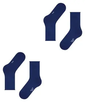 Falke Happy 2-pack Crew Socks - Blue