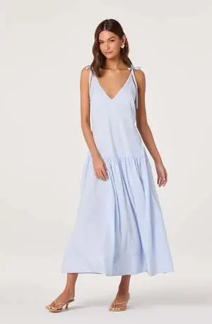 Astr The Label Maxi Dress - Blue