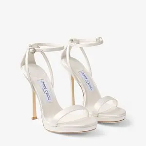 JIMMY CHOO Moza Platform 120 Sandals - Neutral