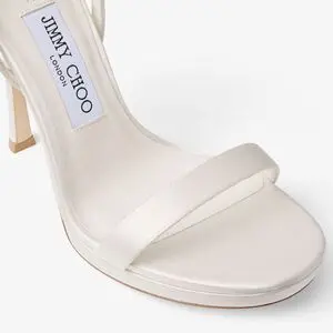 JIMMY CHOO Moza Platform 120 Sandals - Neutral
