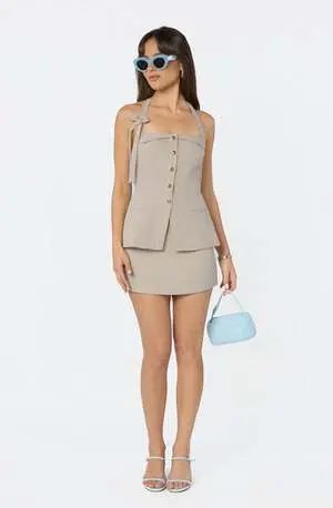 Astr The Label Agni Checker Mini Skort