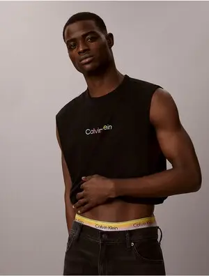 Calvin Klein Pride Crop Muscle Tank - Black