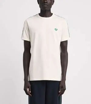 Fred Perry Cotton Contrast-tape Ringer T-shirt - Ivory