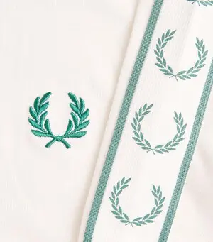 Fred Perry Cotton Contrast-tape Ringer T-shirt - Ivory
