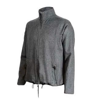 ALAN SCOTT Cashmere-blend Track Sweater With Leather Pulls