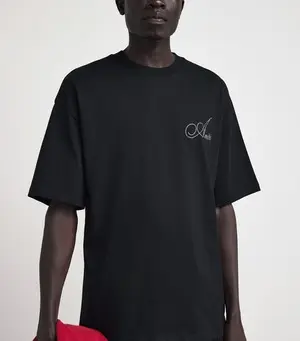 Amiri Cotton Crystal Logo T-shirt