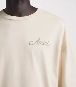 Amiri Cotton Check Patch T-shirt