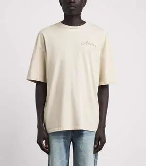 Amiri Cotton Check Patch T-shirt