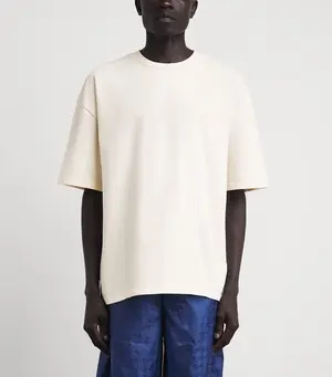 Amiri Cotton Check Patch T-shirt - White