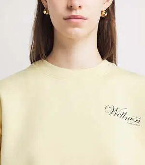 Sporty & Rich Cotton Graphic Sweatshirt