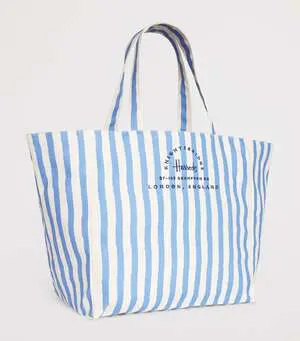 Harrods Cotton Canvas Coffee Tote Bag