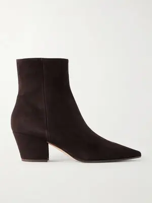 GIANVITO ROSSI Suede Ankle Boots - Brown