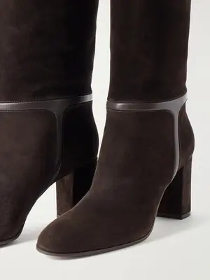 GIANVITO ROSSI 75 Suede Knee High Boots