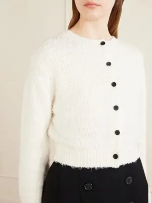 Khaite Paloma Linen-blend Cardigan - White