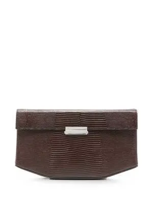 TOTEME TOTEME Clip Leather Shoulder Bag - Brown Multicolor