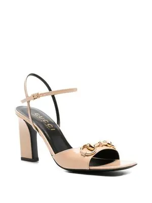 Gucci Horsebit Detail Ankle Strap Sandals