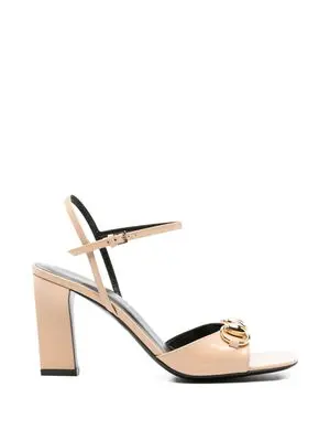 Gucci Horsebit Detail Ankle Strap Sandals - Multicolor