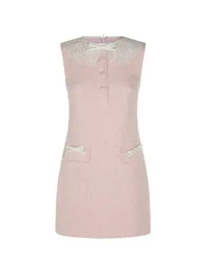 SELF-PORTRAIT Bouclé Mini Dress - Multicolor