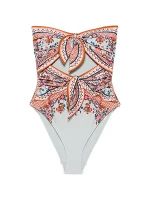 Zimmermann Aster Printed One-piece Swimsuit - Multicolor