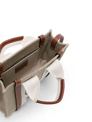 Chloé Woody Mini Linen Tote Bag - Multicolor