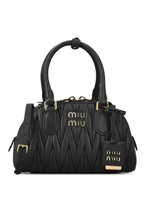 Miu Miu Arcadie Quilted Leather Handbag - Multicolor
