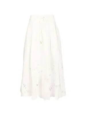 Zimmermann Mahon Cotton Midi Skirt - Multicolor