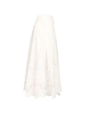 Zimmermann Mahon Cotton Midi Skirt - Multicolor
