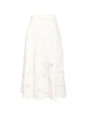 Zimmermann Mahon Cotton Midi Skirt - Multicolor