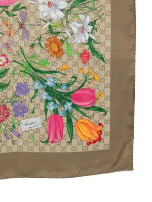 Gucci Flora Silk Foulard - Multicolor