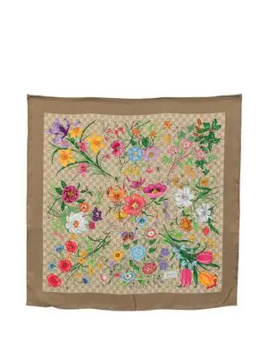Gucci Flora Silk Foulard - Multicolor
