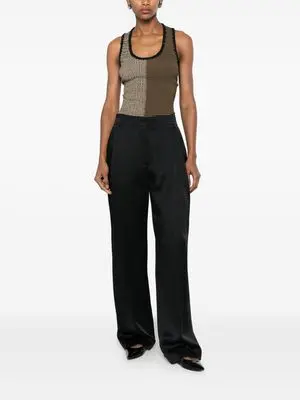 Stella McCartney Pleated Satin Trousers