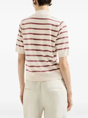 Brunello Cucinelli Striped Wool And Cashmere Sweater