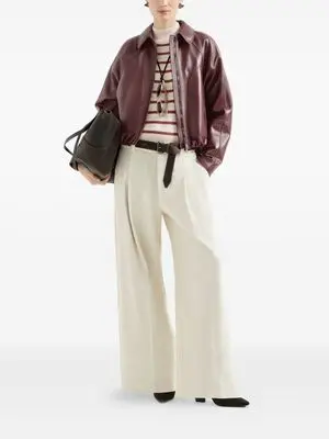 Brunello Cucinelli Striped Wool And Cashmere Sweater