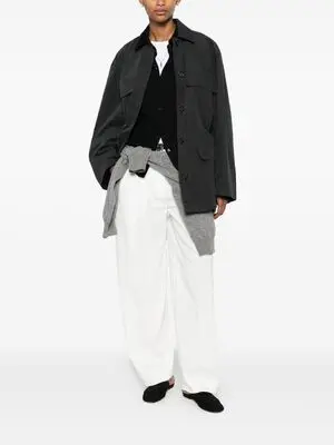 TOTEME Cotton Blend Jacket With Drawstring Waist - Multicolor