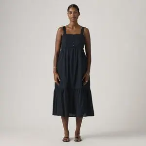 LEVI'S Mimi Midi Dress With Bra-friendly Straps And Tiered Design