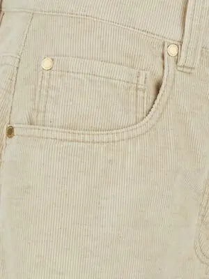 Brunello Cucinelli Velvet Flared-leg Trousers - Multicolor