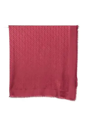 Fendi Ff Wool And Silk Shawl - Multicolor