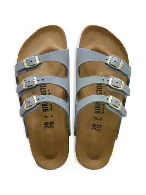 BIRKENSTOCK Florida Strap Buckle Sandals - Grey