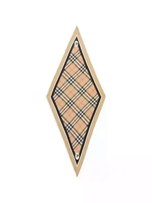 Burberry Check Knight-stamp Silk Scarf - Neutrals