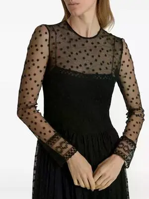 Alberta Ferretti Lace Maxi Dress