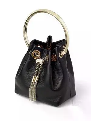 JIMMY CHOO Bon Bon Micro Bucket Bag