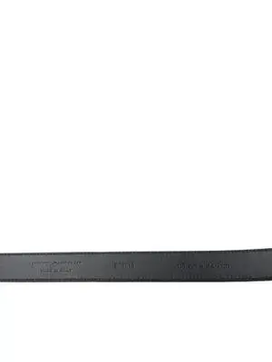 Dolce & Gabbana Suede Leather Belt With Antique Brass-tone Buckle