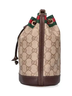 Gucci Mini Bucket Bag "web - Beige