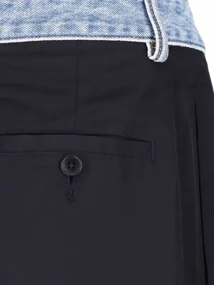 Alexander Wang Straight Leg Pants With Denim Detail