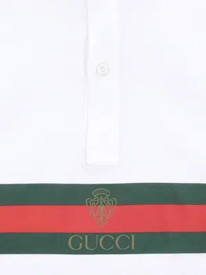 Gucci Cotton Polo "web - White