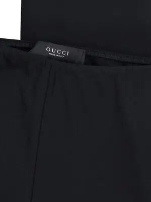 Gucci Jersey Crepe Flared Pants - Black
