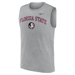Nike Florida State Primetime Arch Legend Muscle Tank Top - Grey