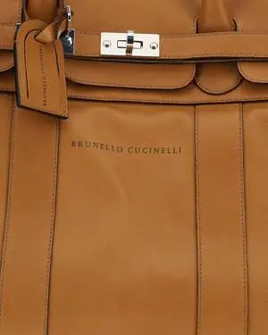 Brunello Cucinelli Leather Travel Bag